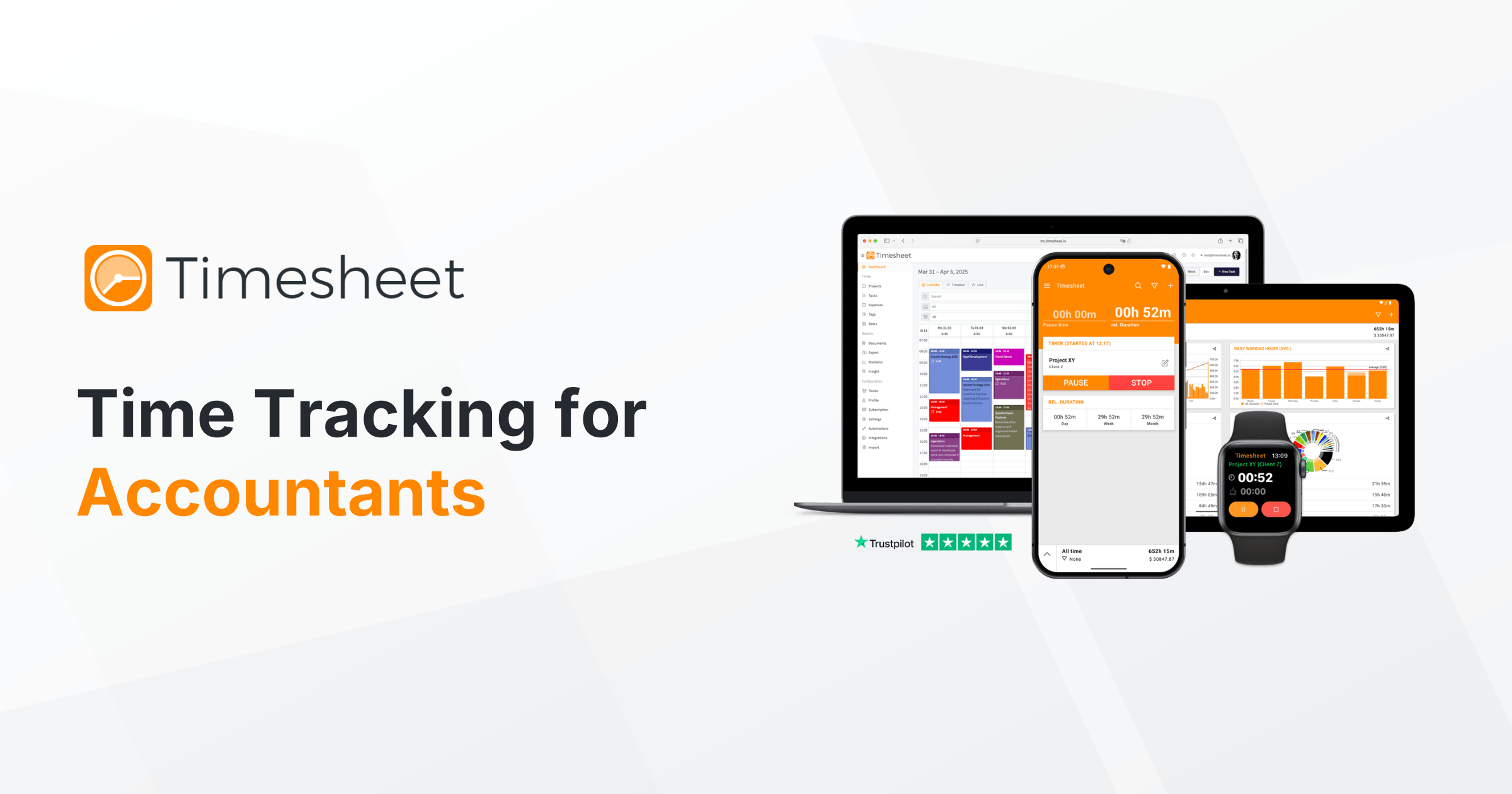 Time Tracking for Accountants | Timesheet | timesheet.io